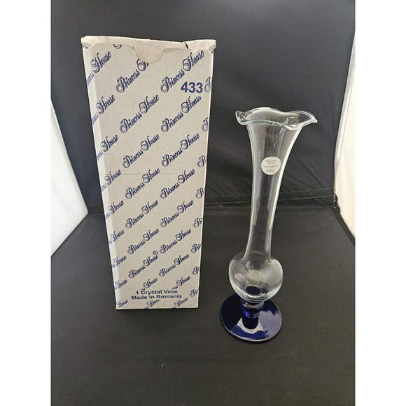 Princess House | Accents | Princess House 433 Crystal Vase Sapphire ...